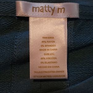 Matty M | Tops | Matty M Short Sleeve Tee Shirt Teal Nwt 359 | Poshmark